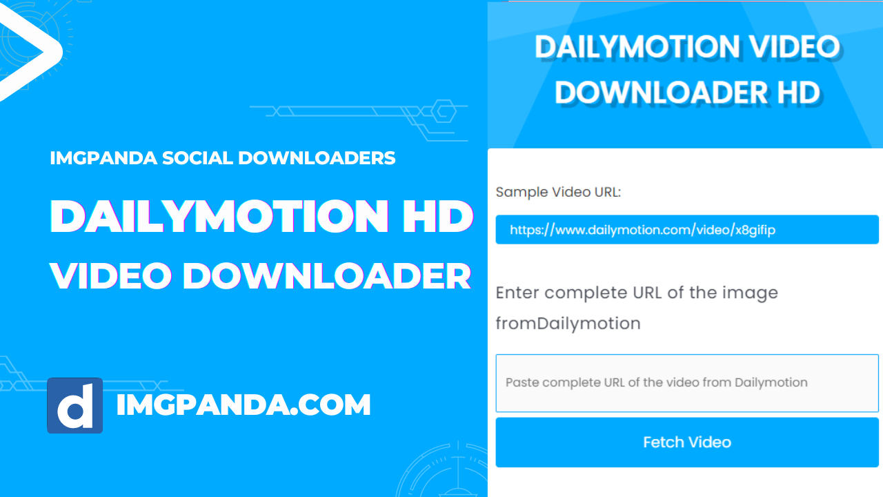 Dailymotion Video Downloader HD | IMGPANDA - A Free Resources Website