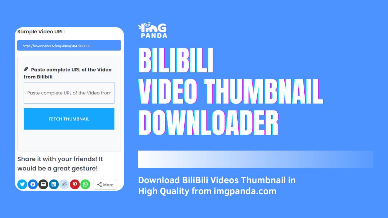 Bilibili Video Thumbnail Downloader | IMGPANDA - A Free Resources Website