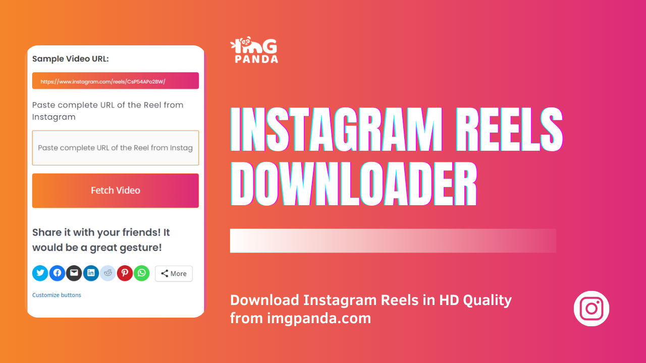Instagram Reels Downloader | IMGPANDA - A Free Resources Website