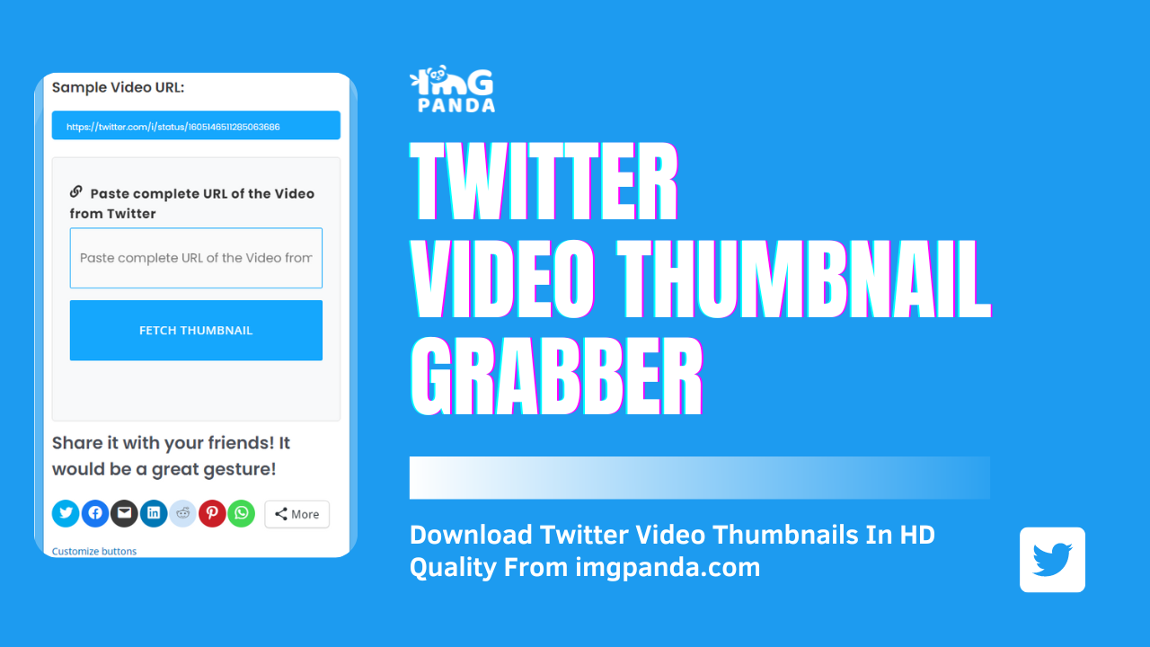 Twitter Video Thumbnail Grabber | IMGPANDA - A Free Resources Website