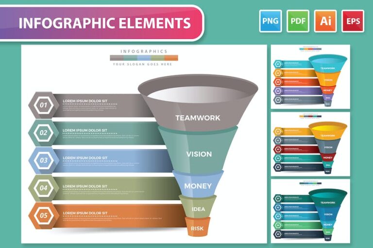 Premium Funnel Infographic Elements Free Download – IMGPANDA – A Free ...