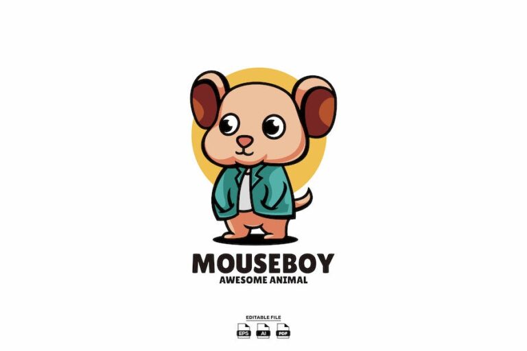 Premium Mouse Mascot Logo Design Free Download – IMGPANDA – A Free ...