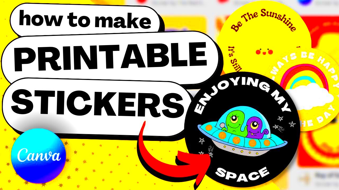 Customize Stickers with Canva Sticker Template – IMGPANDA – A Free ...