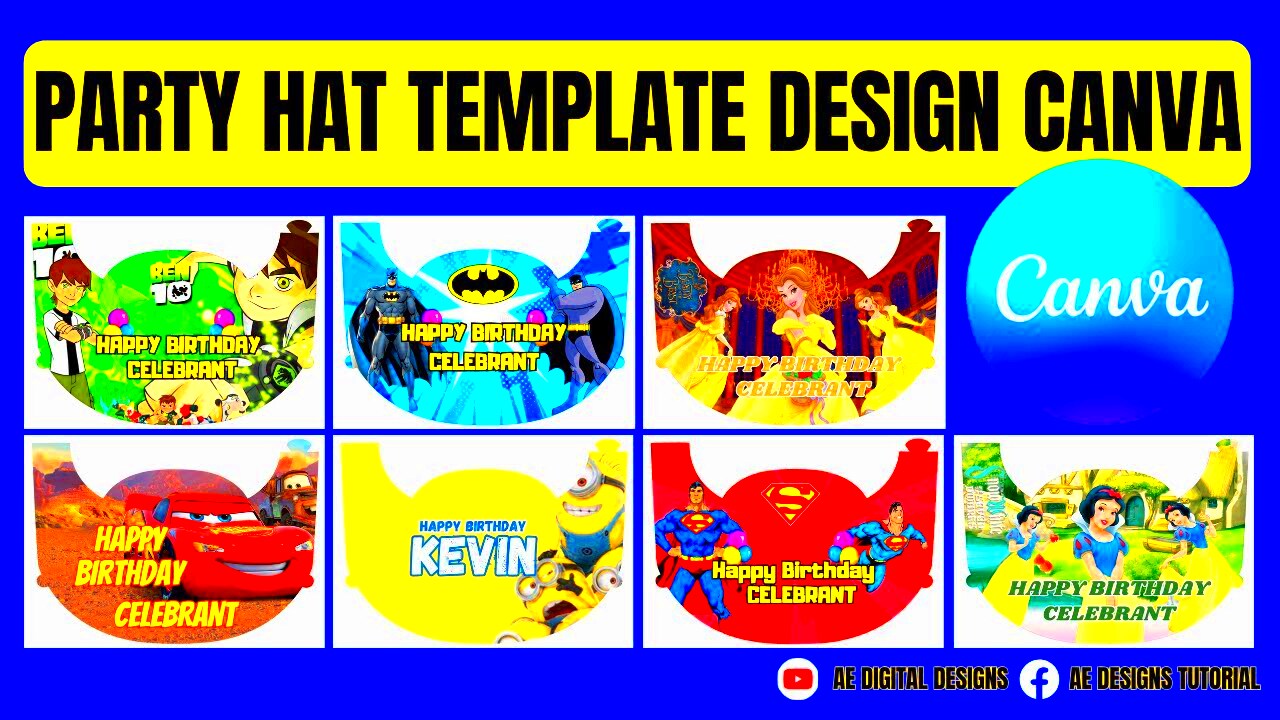 Design Party Hats Using Canva Party Hat Template – IMGPANDA – A Free ...