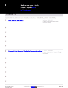 Saving Behance project as PDF – IMGPANDA – A Free Resources Website
